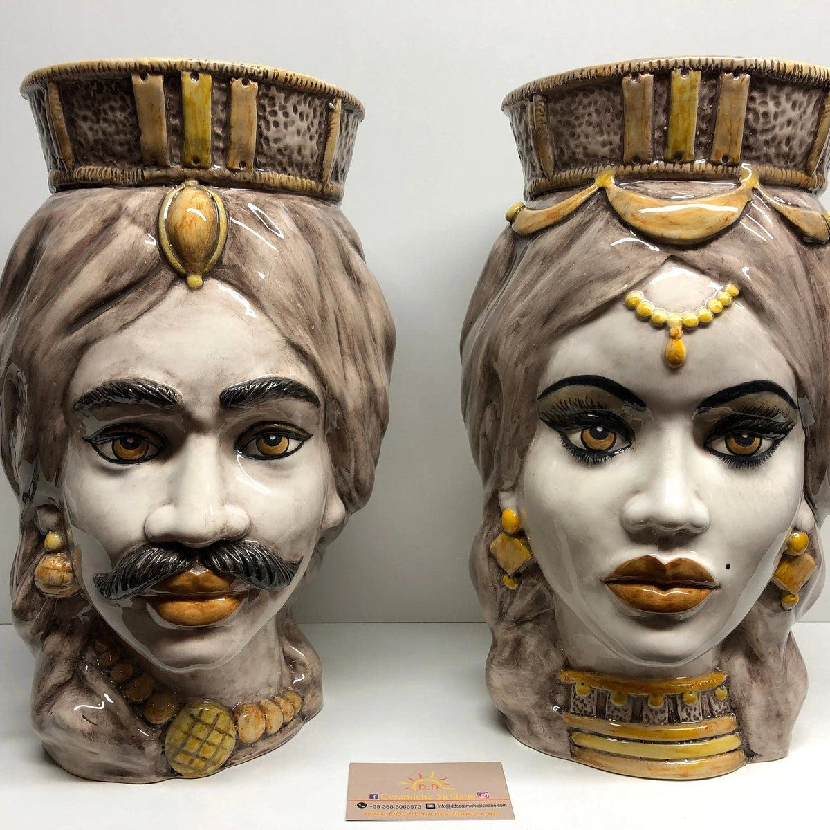 Heads of Moro Straight Crown Caltagirone Ceramic cm H.38 L.24 – DD ...